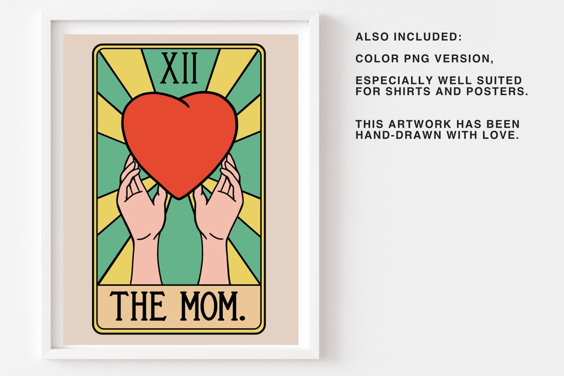 Mom SVG Cricut File Funny Mom Tarot Card Mothers Day Svg | Etsy