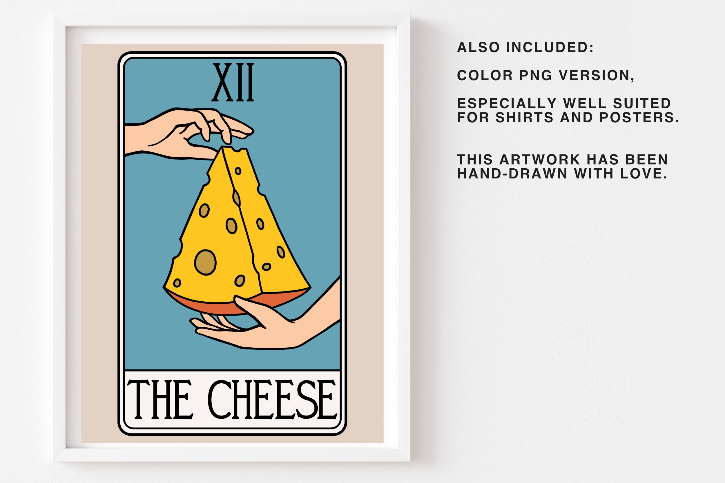 Cheese SVG - Foodie Tarot Card - Etsy