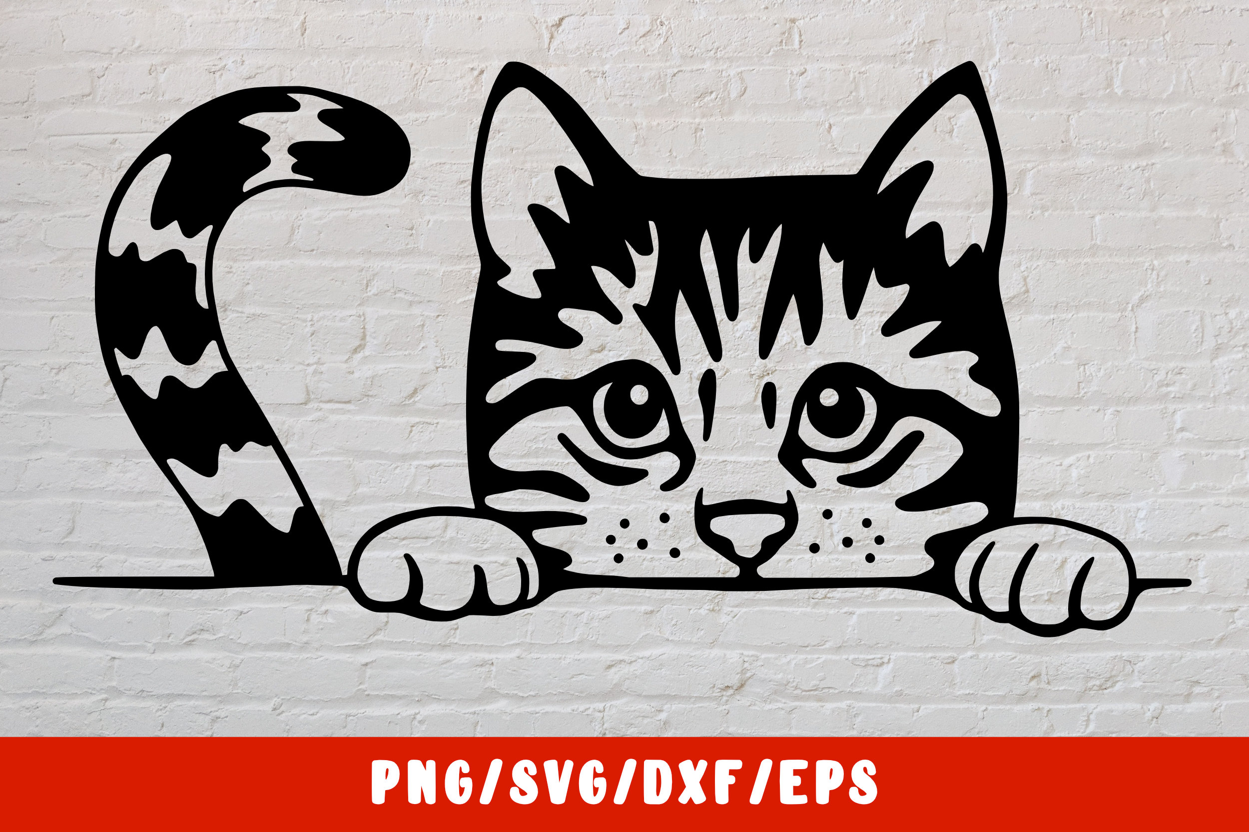 Peeking Cat SVG Cut File Cute Kitten Animal Printable vinyl - Etsy