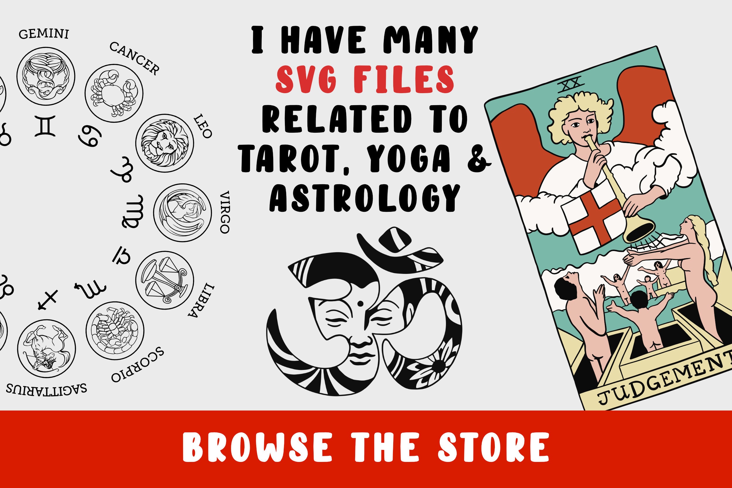 Tarot Font SVG PNG Printable Divination New Age for Shirts Wall Art ...