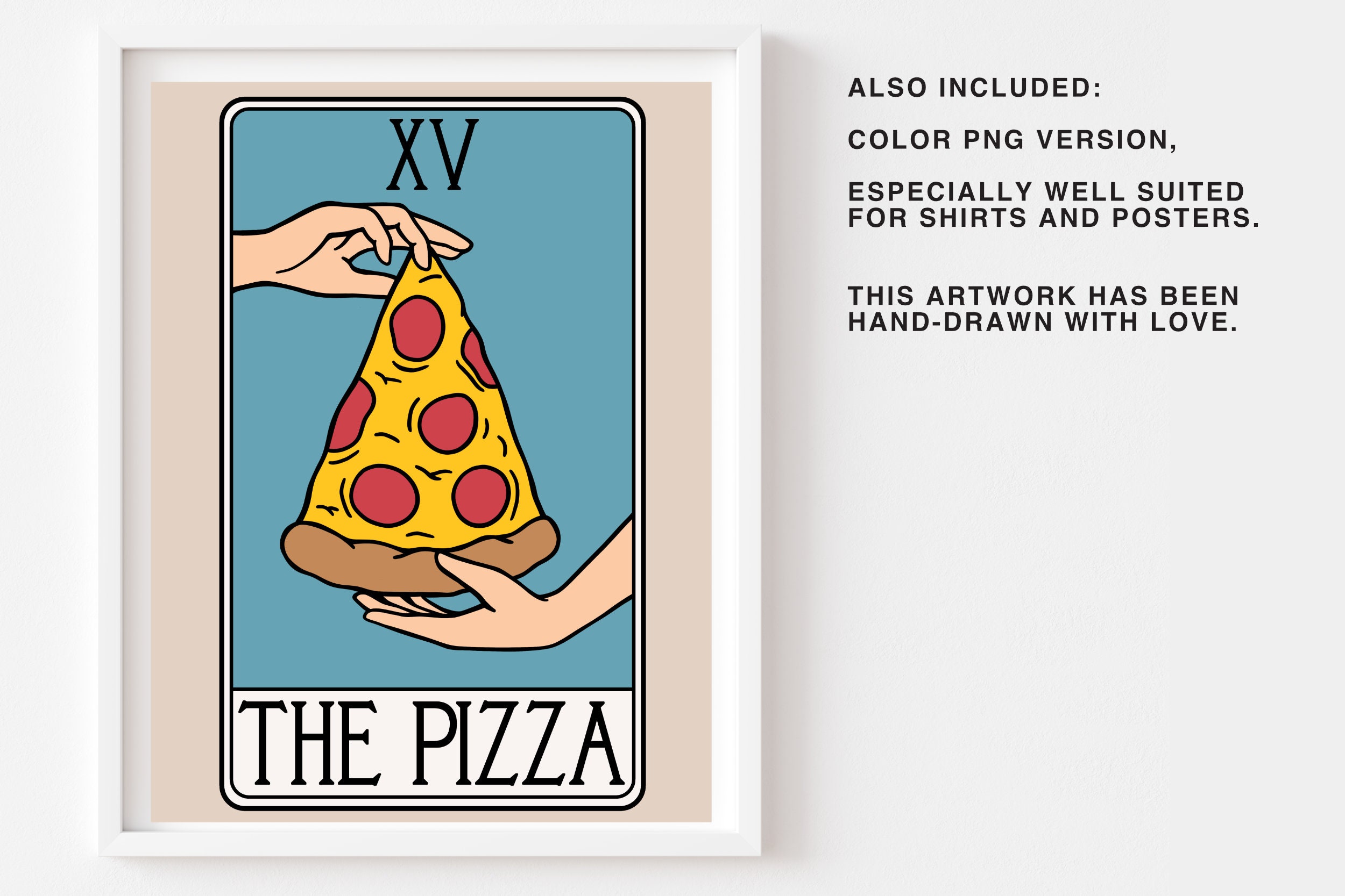 Pizza SVG Tarot Card Pizzeria Italian Food Restaurant - Etsy