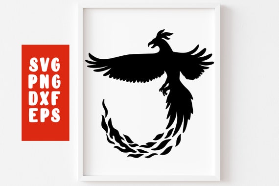 Phoenix SVG Clipart Png Firebird Bird Svg Tribal Fire | Etsy
