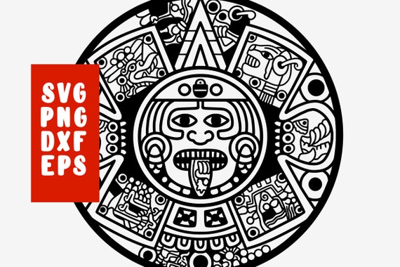 Aztec SVG Cut File Native American Mayan Printable vinyl - Etsy