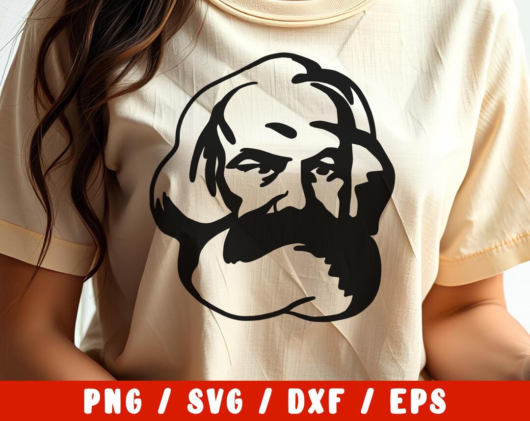 Karl Marx SVG Cut File – Soviet Communist Revolution PNG – USSR Clipart ...