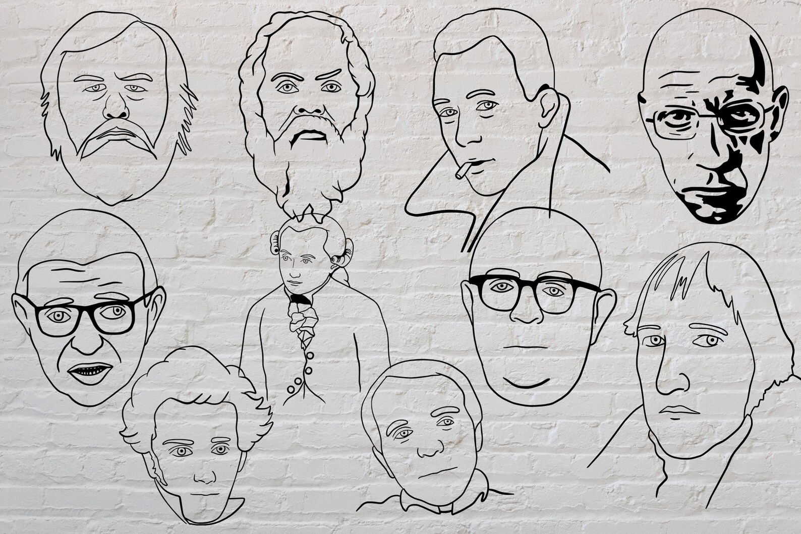 Philosophy SVG Cut File Socrates Camus Sartre Kant Foucault - Etsy