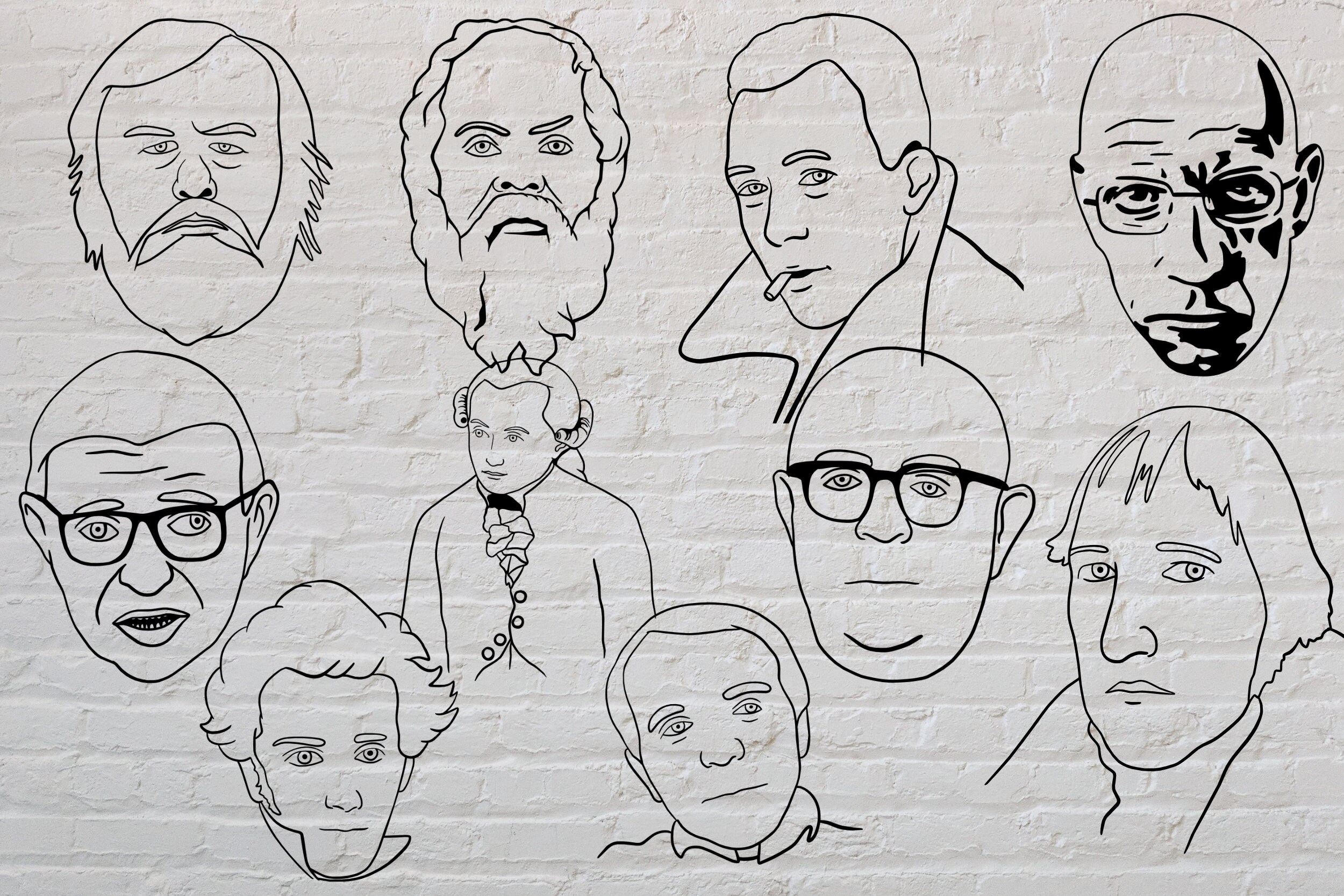 Philosophy SVG Cut File Socrates Camus Sartre Kant Foucault - Etsy