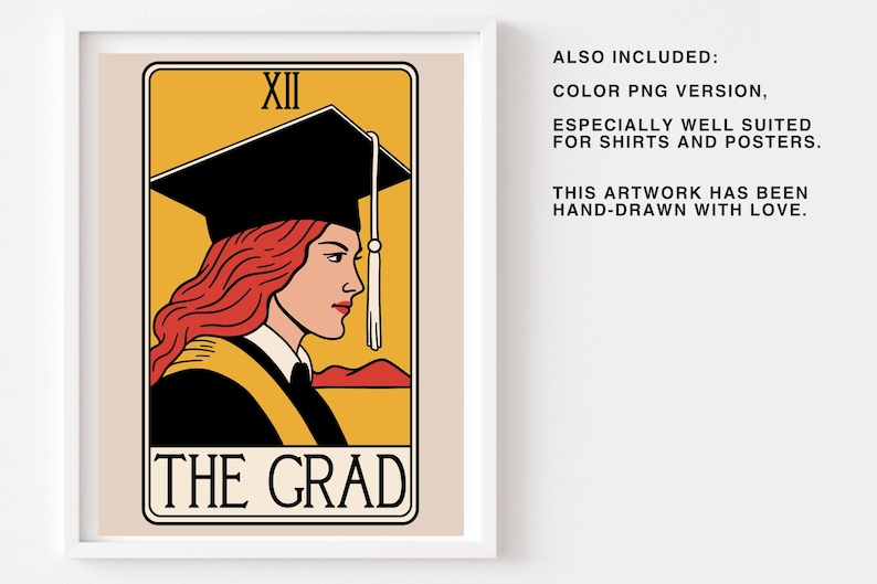 The Grad SVG – Class of 2025 Graduation Tarot Card – Senior, High ...