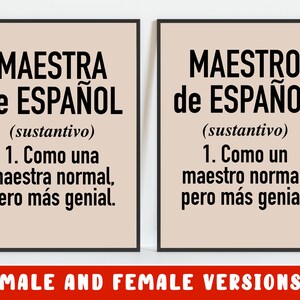 Spanish Teacher SVG Cut File - Maestro Maestra De Espanol (vinyl Decal ...