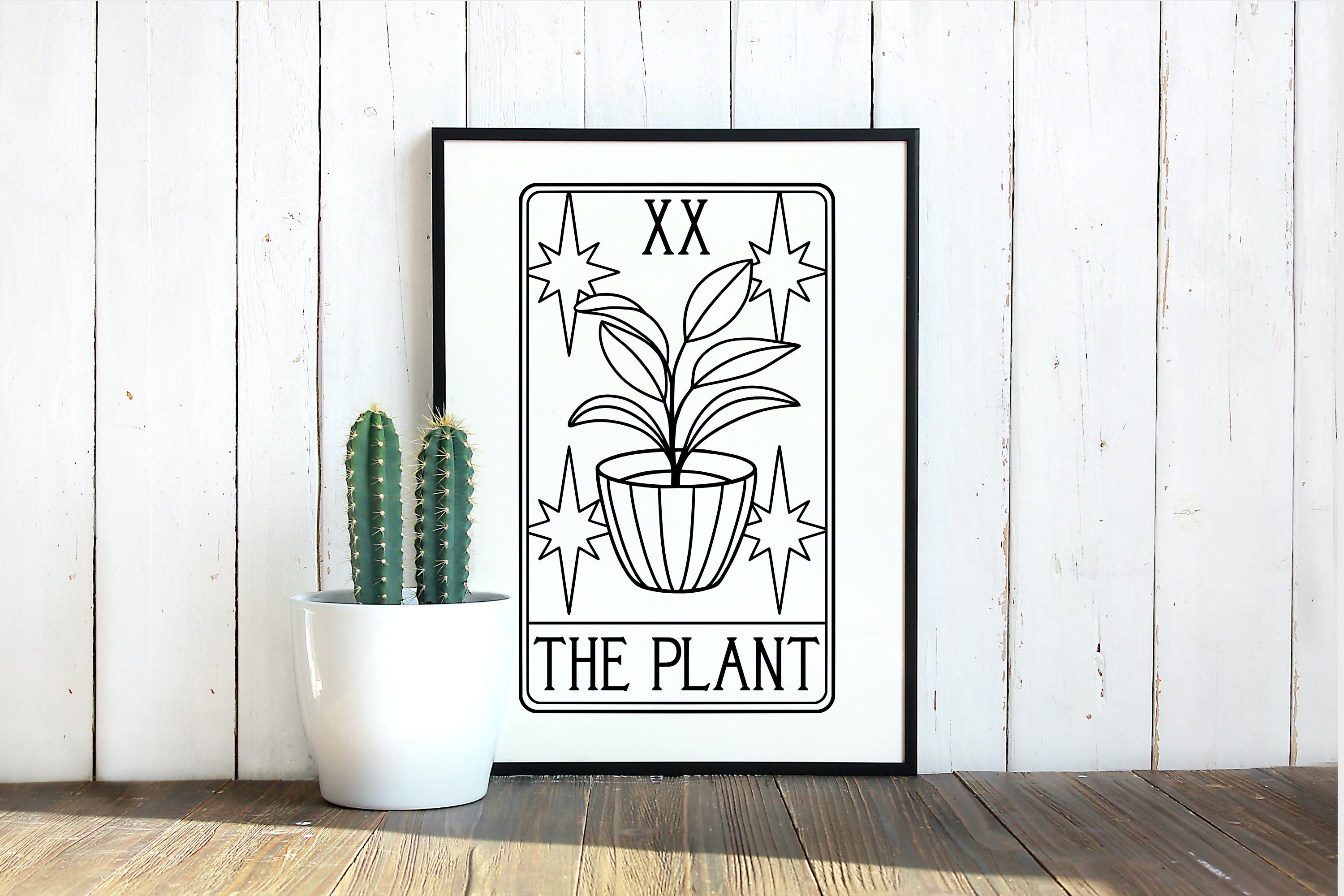 Plant SVG Tarot Card Nature Flower Gardening Boho - Etsy