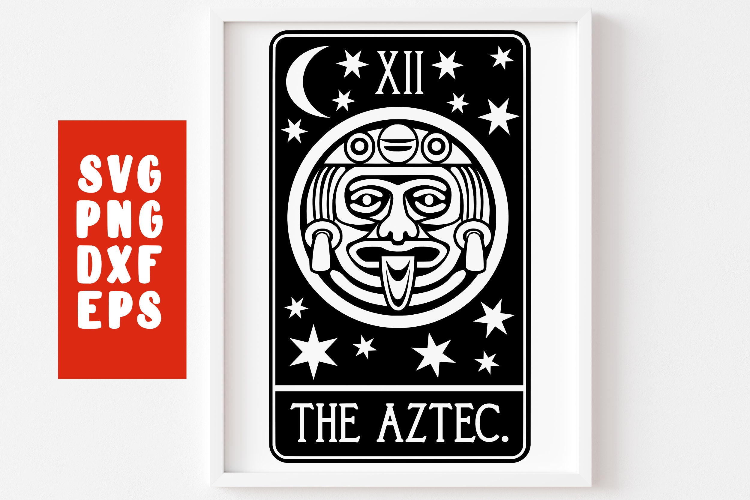 Aztec SVG Cut File Native American Mayan Tarot Png vinyl - Etsy