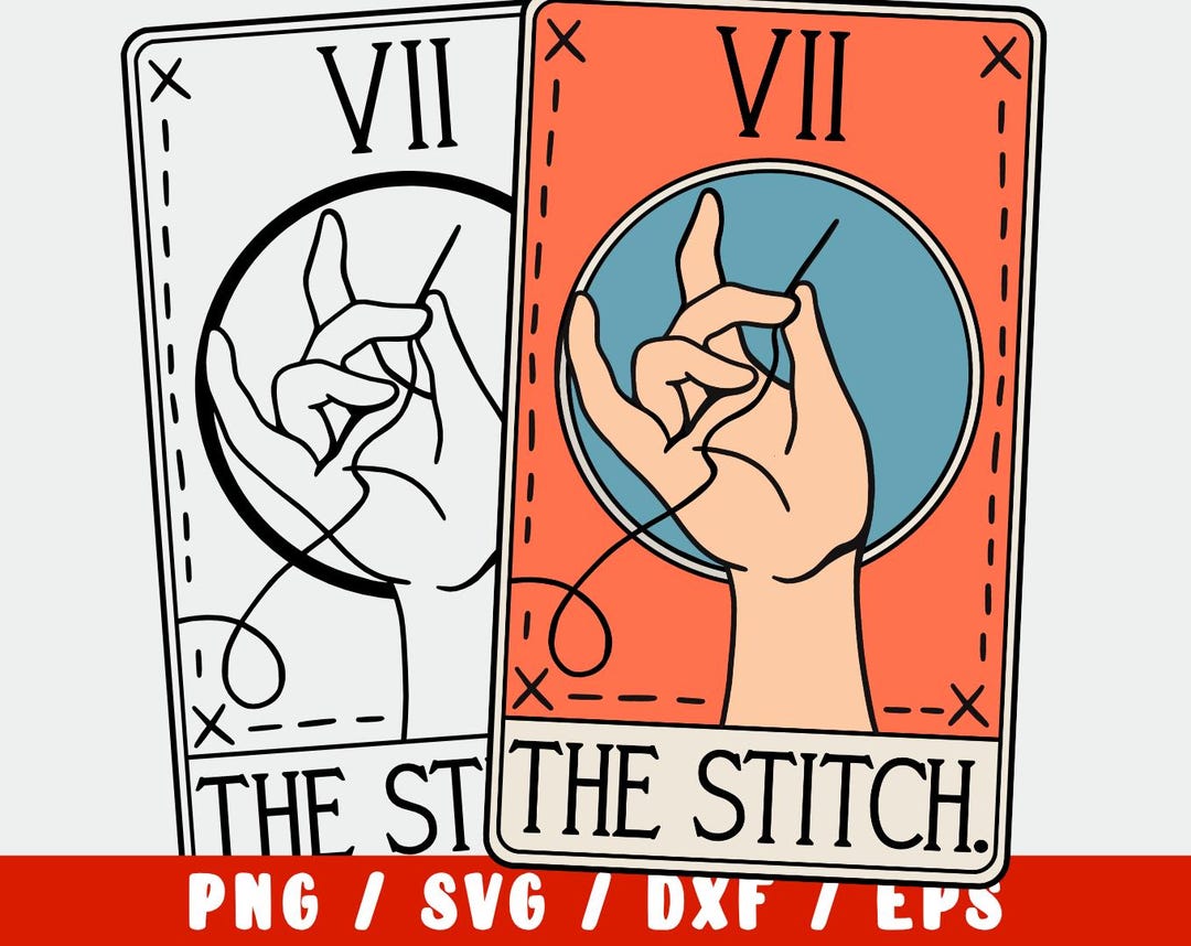 The Stitch Tarot SVG – Embroidery & Needlework Design – Needle and ...