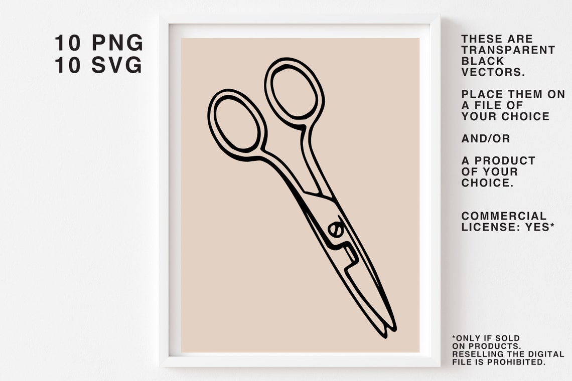 Scissors SVG Bundle Hairdresser Barber Sewing Vector | Etsy
