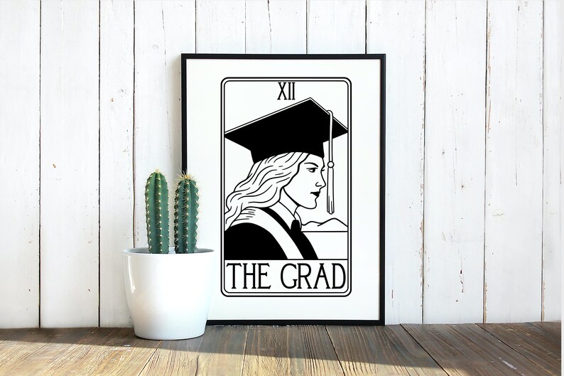 The Grad SVG – Class of 2025 Graduation Tarot Card – Senior, High ...