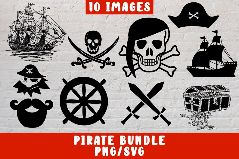 Pirate SVG Pirates Svg Skull Ship Birthday Girl Boy Svg - Etsy