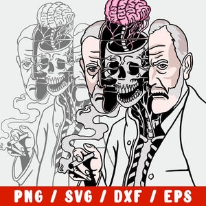 Freud Printable - Psychology SVG Png Dxf Eps (vinyl Decal Cameo Cricut ...