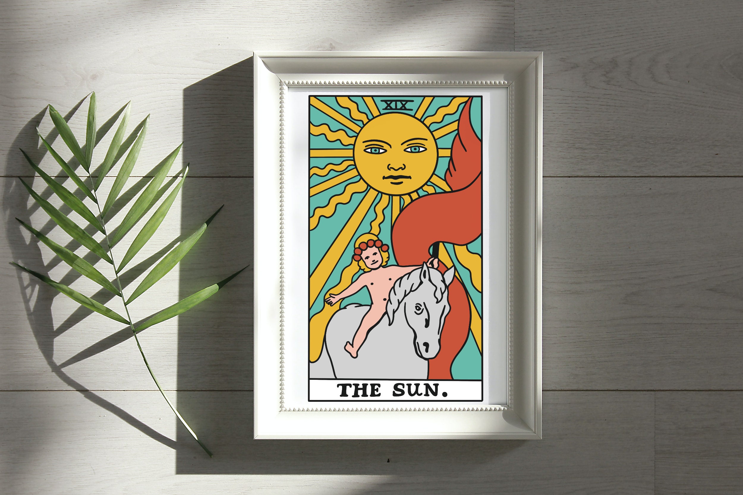 Tarot SVG PNG the Sun Card Mystical Printable Divination - Etsy