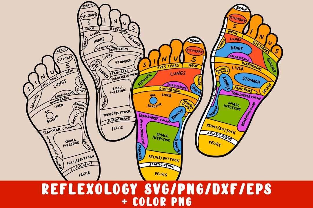 Reflexology SVG - Foot Svg - Holistic Svg - Healer Yoga Meditation ...