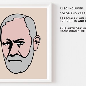 Freud Printable - Psychology SVG Therapist Sigmund Psych Png Dxf Eps ...