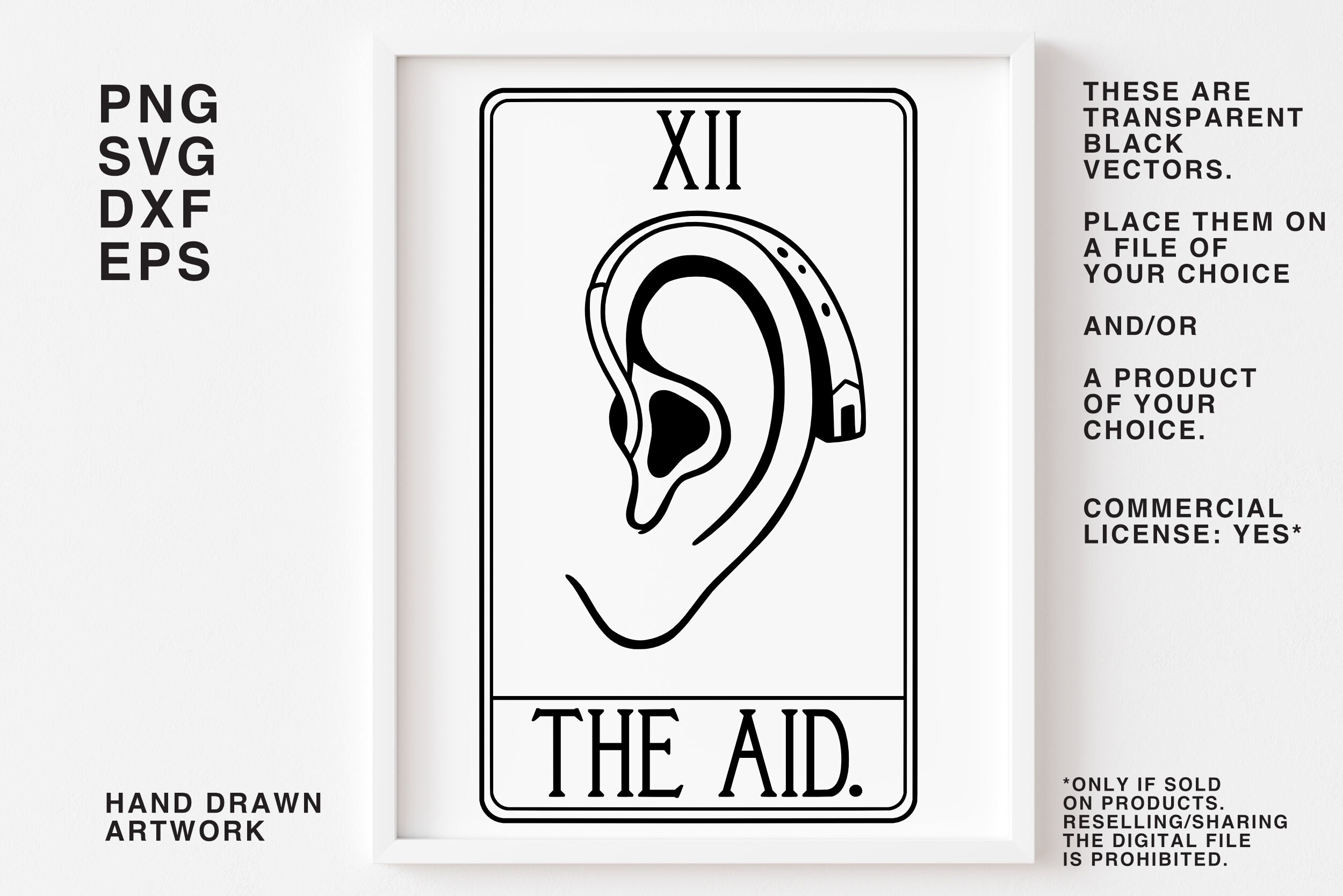 Hearing Aid SVG ASL Tarot Card Deaf Sign Impaired decal - Etsy