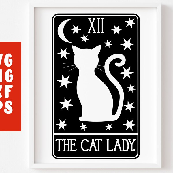 Cat Lady Svg - Etsy