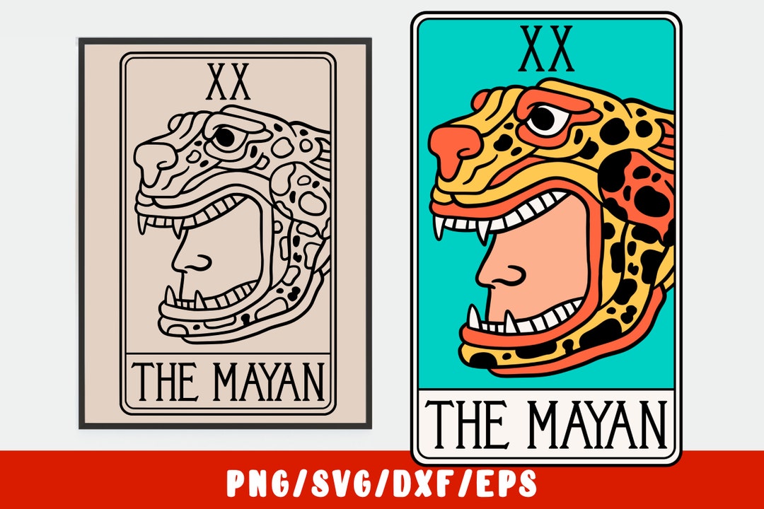 Maya SVG - Mayan Tarot Card - Native American Calendar - Mexican Mexico ...