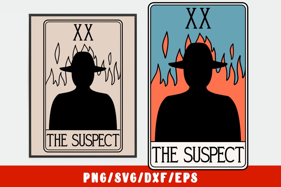 True Crime SVG the Suspect png Svg Dxf Eps - Etsy