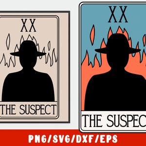 True Crime SVG the Suspect png Svg Dxf Eps - Etsy