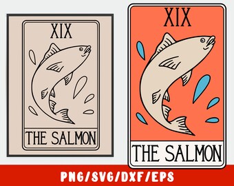 Salmon Bundle Svg Salmon Fish Stencil Fish Svg Salmon Cricut Silhouette ...