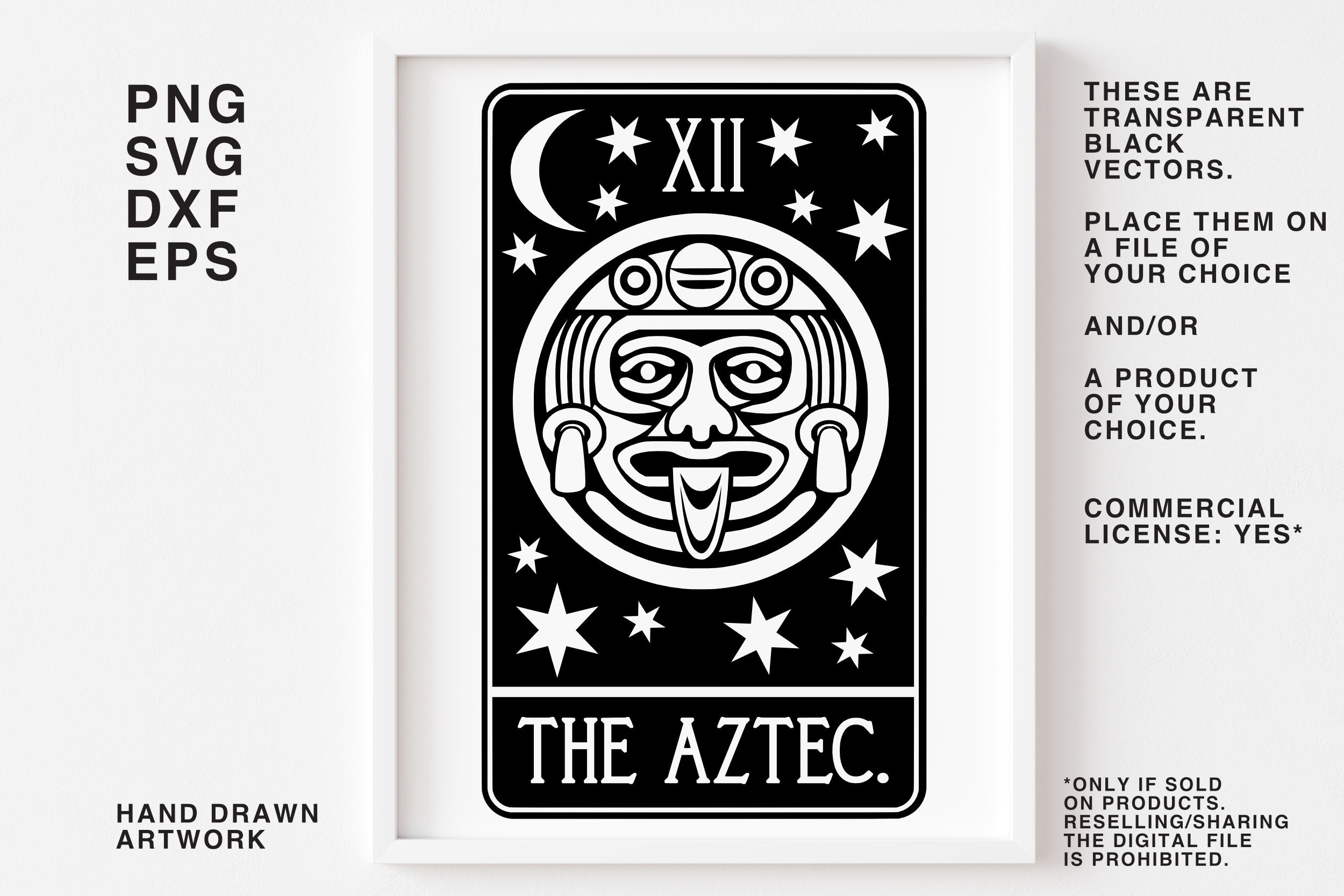 Aztec SVG Cut File Native American Mayan Tarot Png vinyl - Etsy