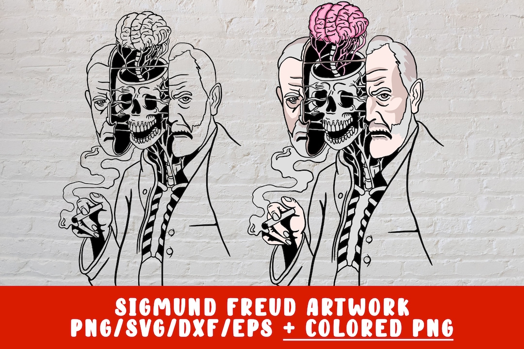 Freud Printable - Psychology SVG Png Dxf Eps (vinyl Decal Cameo Cricut ...