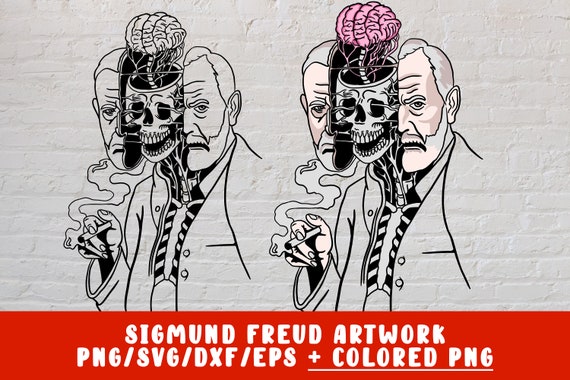Freud Printable Psychology SVG Png Dxf Eps vinyl Decal | Etsy