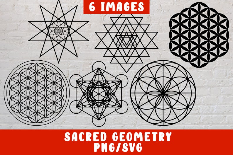 Sacred Geometry SVG Cut File Yantra Mandala Lotus Yoga - Etsy