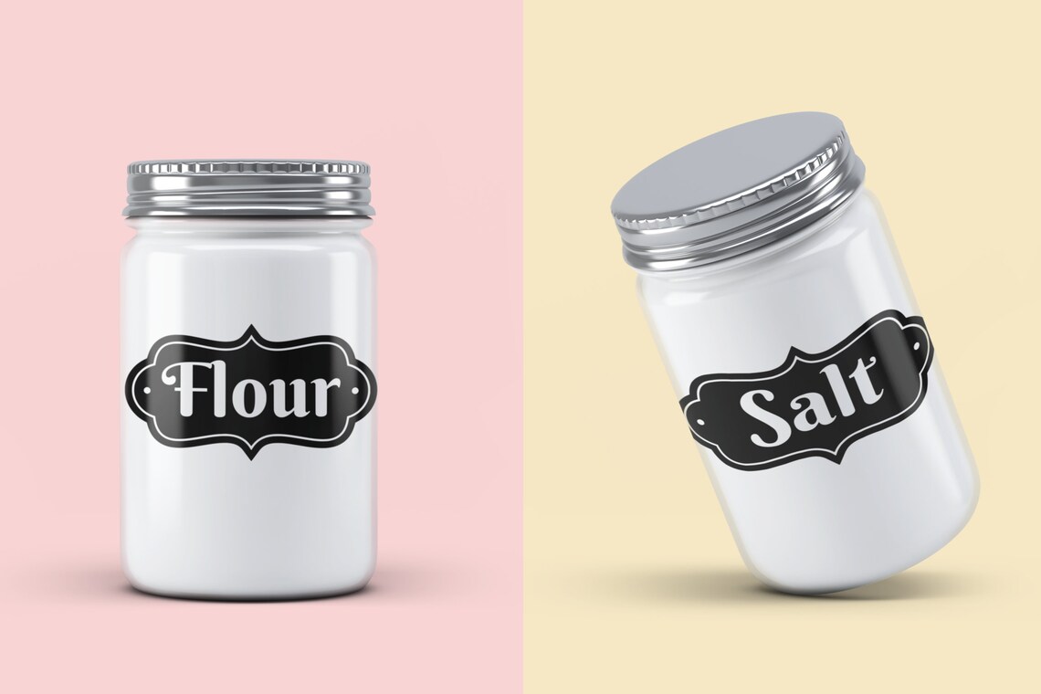 Kitchen SVG - Flour SVG - Pasta SVG - Farmhouse Kitchen Pantry Labels ...