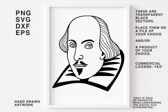 Shakespeare SVG vinyl decal for silhouette cameo cricut iron on ...