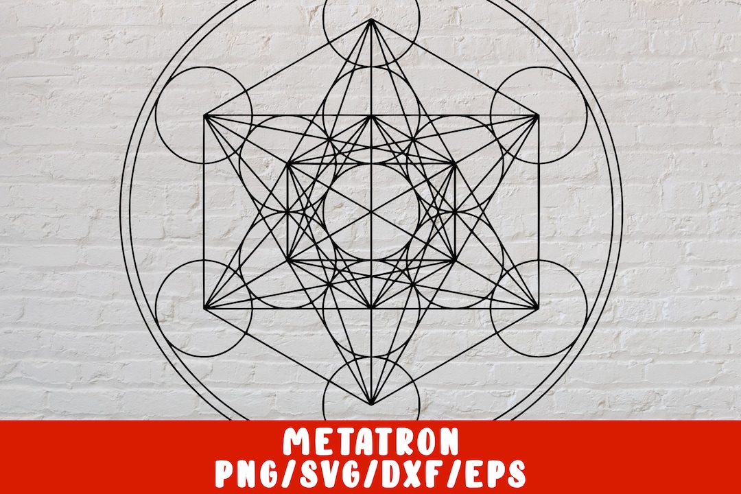 Metatron SVG - Sacred Geometry Mandala SVG Cut File - Metatron Cube ...