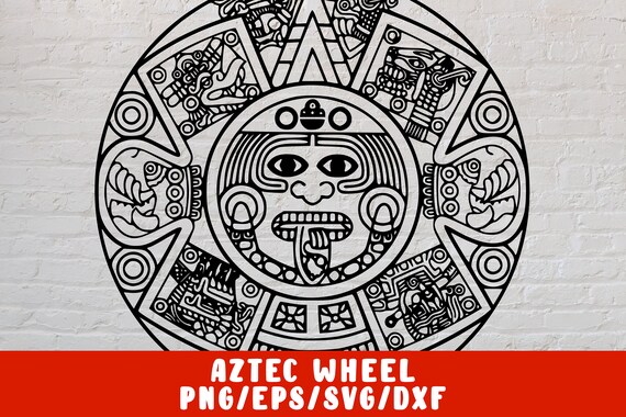 Aztec SVG Cut File Native American Mayan Printable vinyl | Etsy