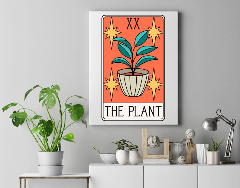 Plant SVG Tarot Card Nature Flower Gardening Boho - Etsy