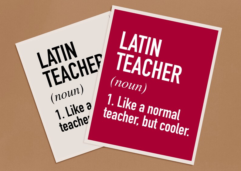 Latin Teacher SVG Cut File vinyl Decal for Silhouette Cameo - Etsy Denmark