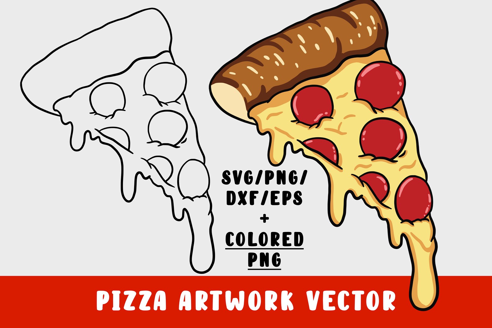 Pizza SVG Cut File Food Restaurant Pizzeria Printable vinyl | Etsy
