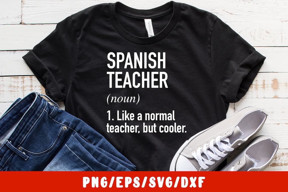 Spanish Teacher SVG Cut File vinyl Decal for Silhouette - Etsy Ireland