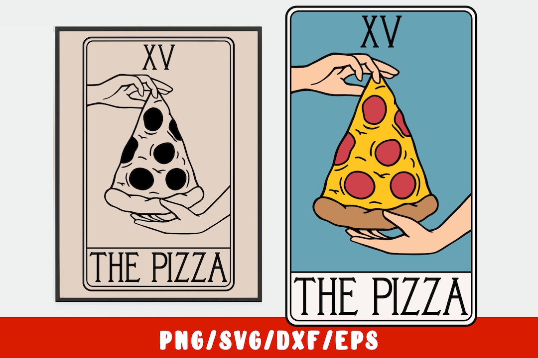 Pizza SVG Tarot Card Pizzeria Italian Food Restaurant - Etsy