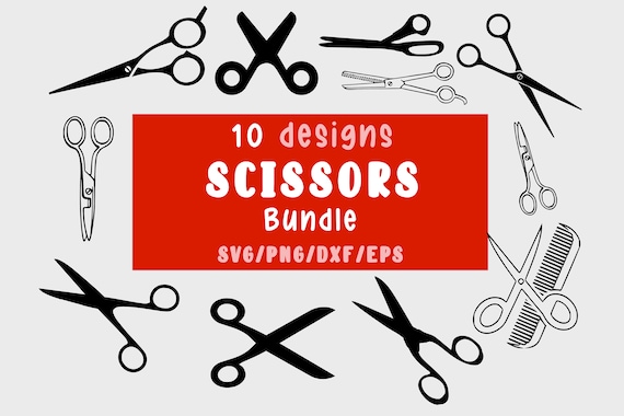 Scissors SVG Bundle Hairdresser Barber Sewing Vector | Etsy