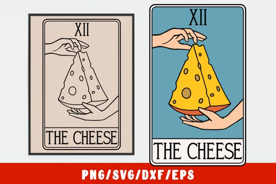 Cheese SVG Foodie Tarot Card - Etsy