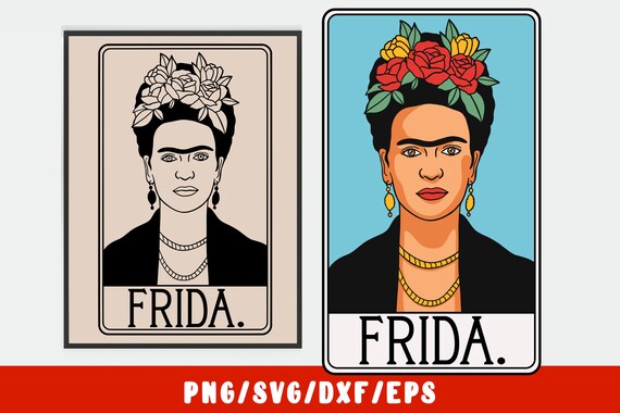 Frida Svg Art SVG Cut File Feminist Painter Painting - Etsy