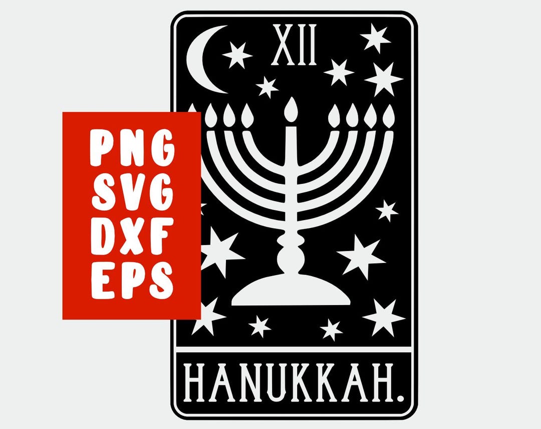 Hanukkah SVG – Jewish Menorah & Dreidel Cut File – Festival of Lights ...