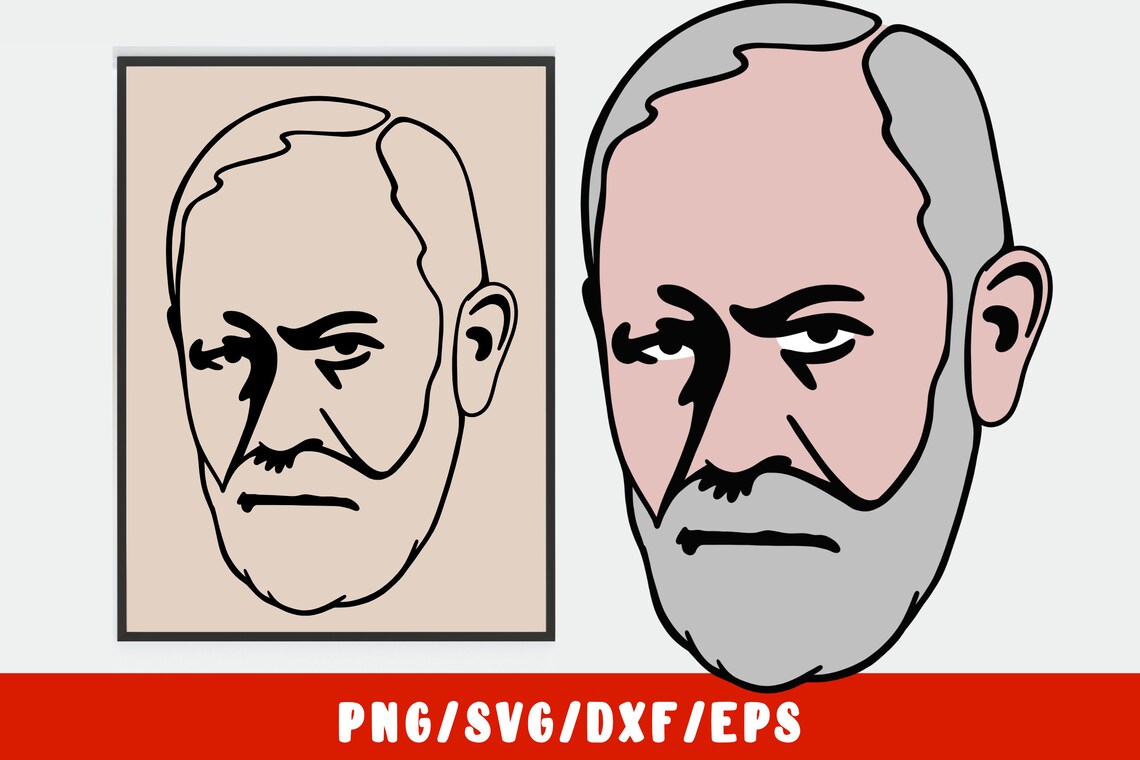 Freud Printable Psychology SVG Therapist Sigmund Psych Png - Etsy