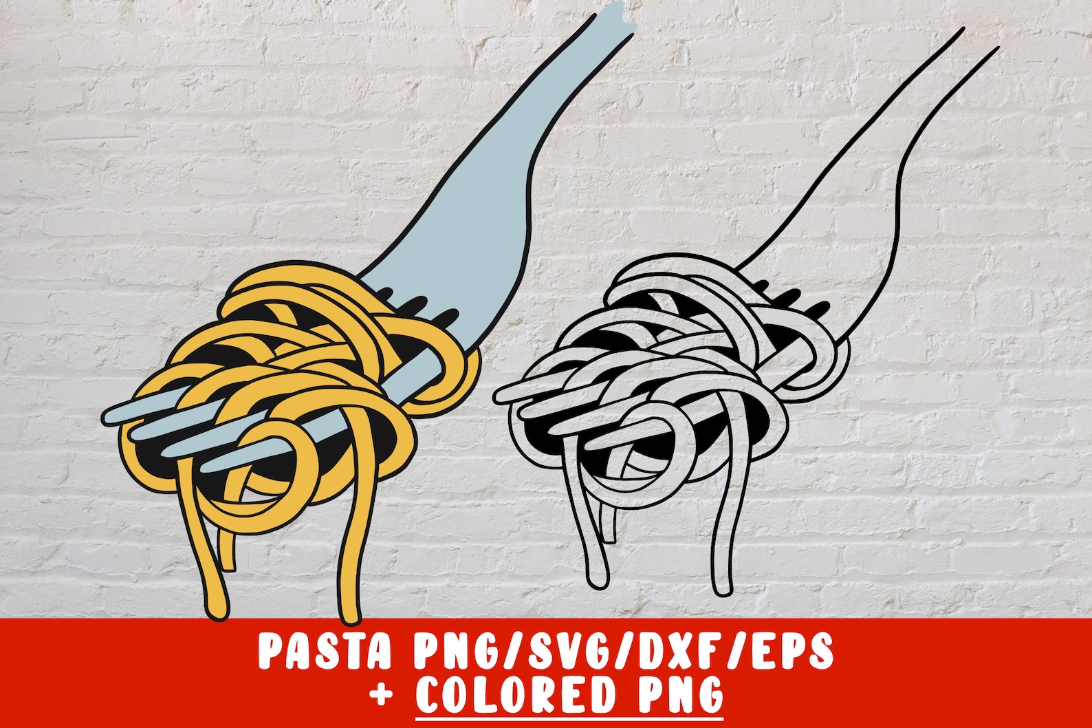 Pasta SVG Cut File Food Restaurant Spaghetti Printable - Etsy