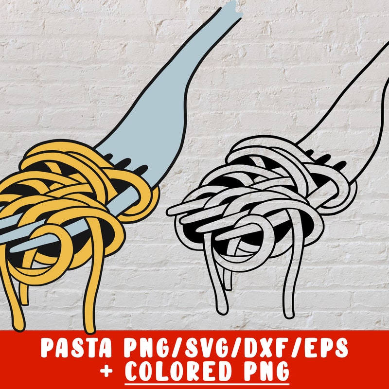 Spaghetti on a Fork - Etsy