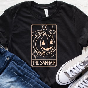 Samhain Svg Funny Halloween Tarot Card Witchy Celestial Boho Hippie ...