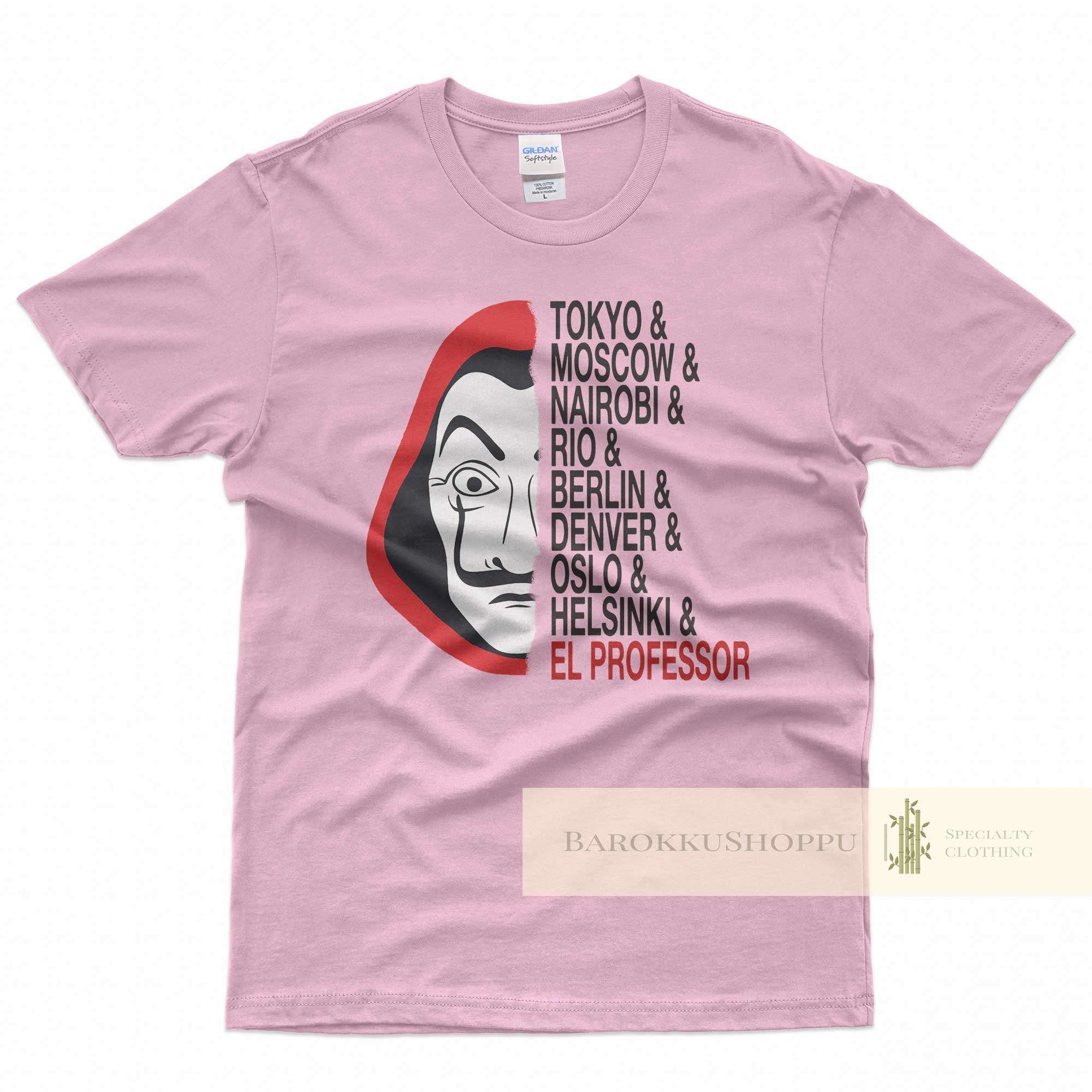 Money Heist Shirt Money Heist Mask T-shirt El the Profesor - Etsy